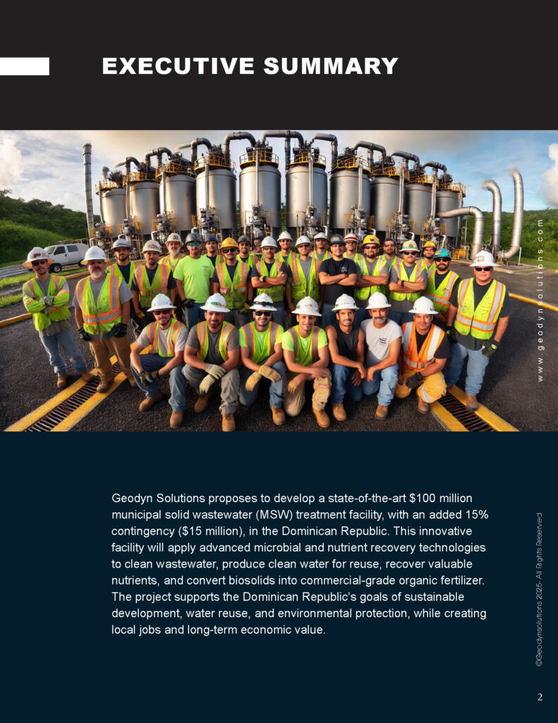 Proposal for a $115 Million Advanced Microbial MSW Water Treatment ...