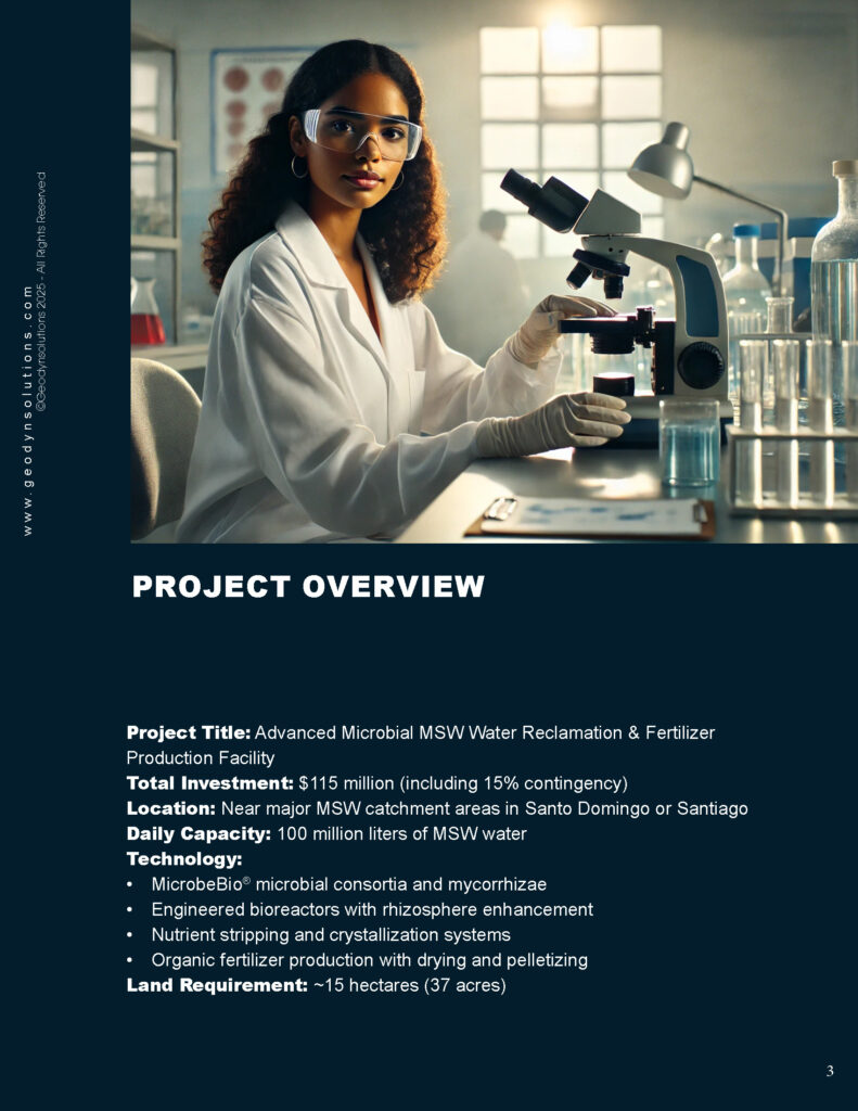 Proposal for a $115 Million Advanced Microbial MSW Water Treatment ...