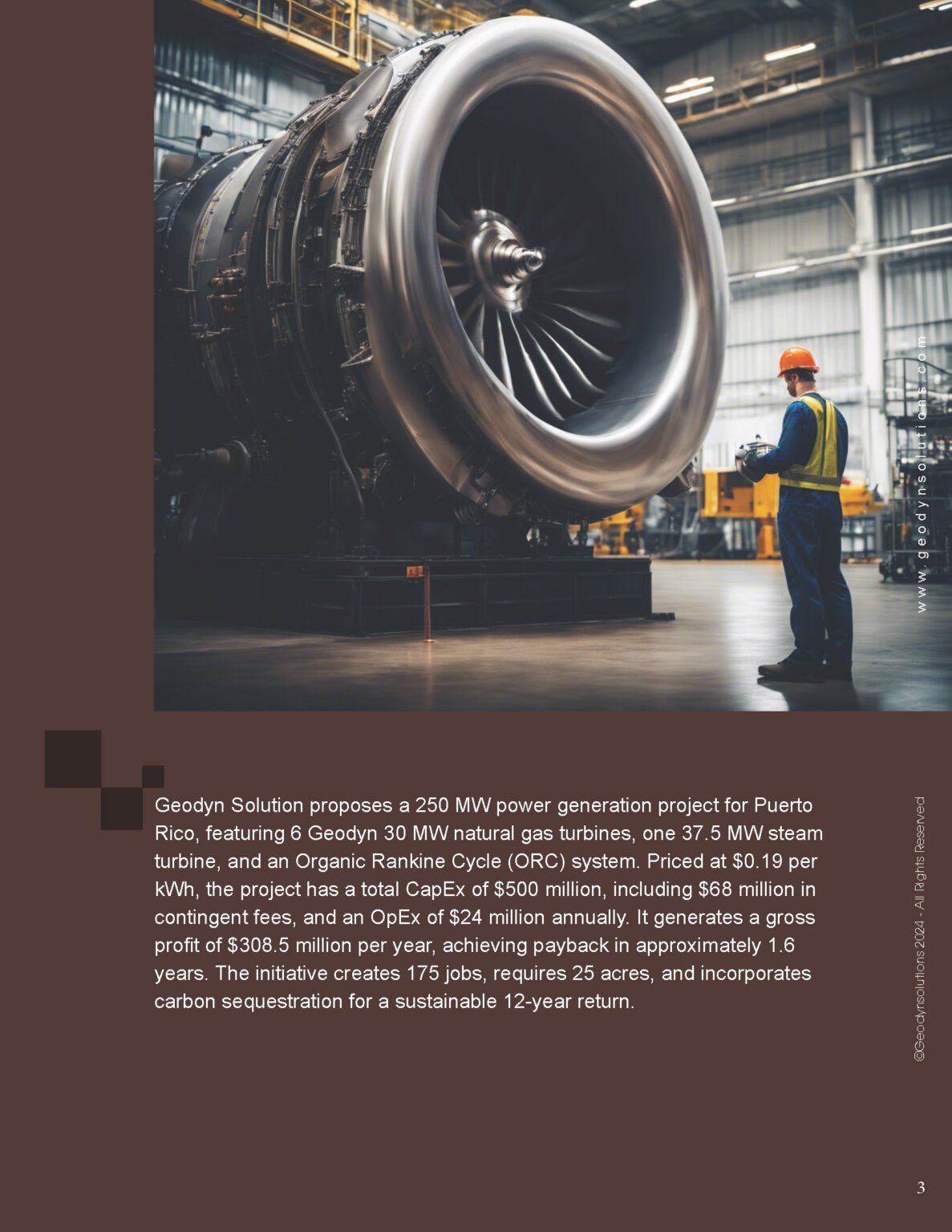 Geodyn Solution: 250 MW Power Generation Project for Puerto Rico ...
