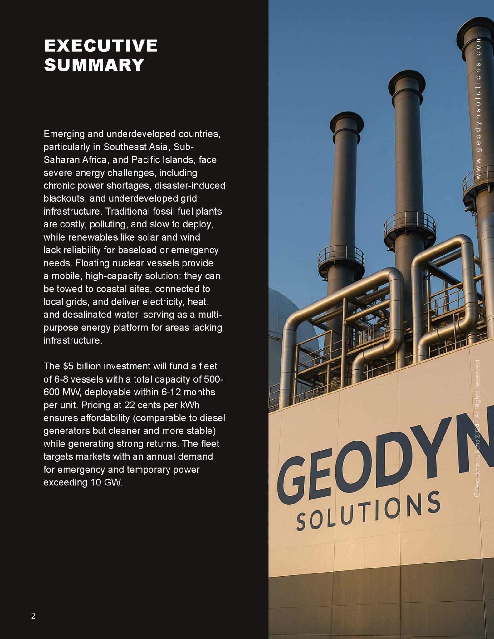 Deploying a Fleet of Floating Nuclear Power Vessels for Geodyn ...
