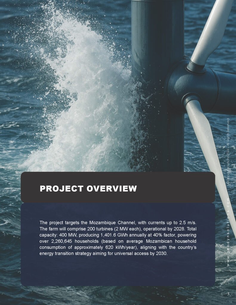 Investment Proposal: Tidal Turbine Project in Mozambique - Geodyn Solutions